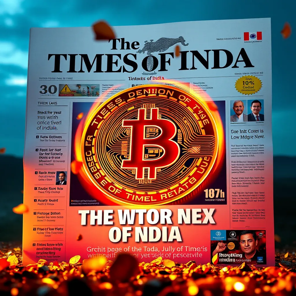 Groundbreaking Bitcoin Ad Featured in Times of India - CoinBuzzNow