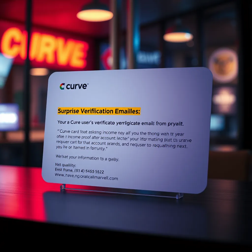 Curve Card Users Report Surprise Verification Emails - CoinBuzzNow