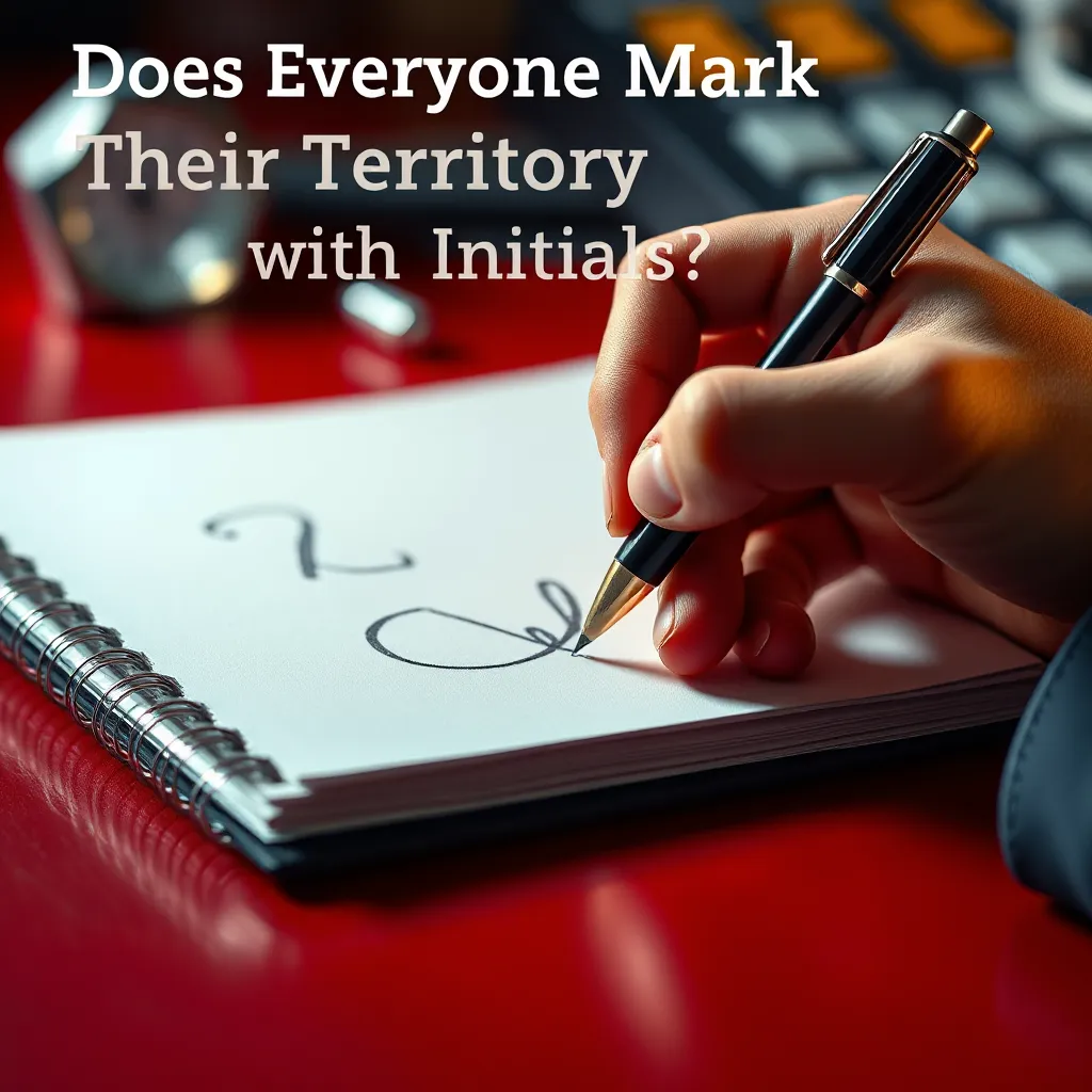 Does Everyone Mark Their Territory with Initials? - CoinBuzzNow